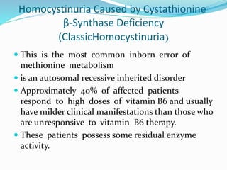 Homocystinuria | PPTX