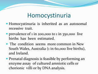 Homocystinuria | PPTX