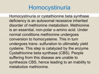 Homocystinuria | PPTX