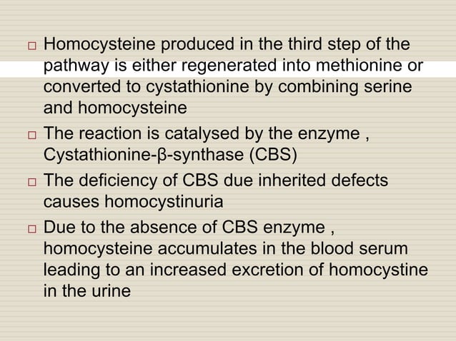 Homocystinuria | PPT