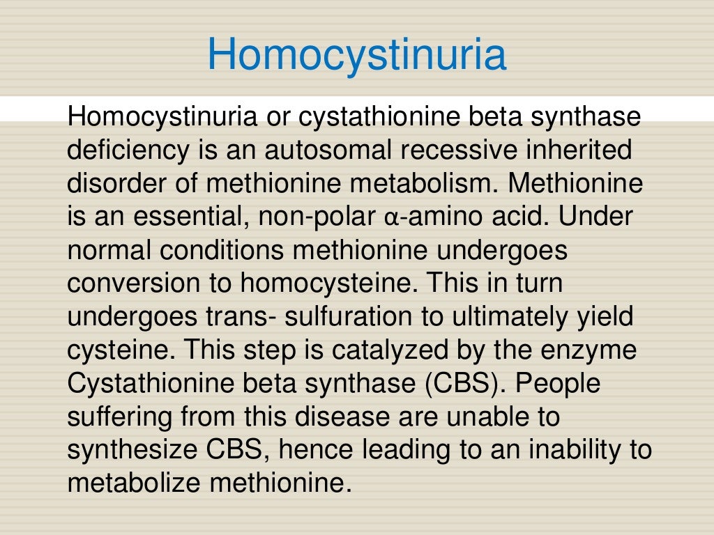 Homocystinuria