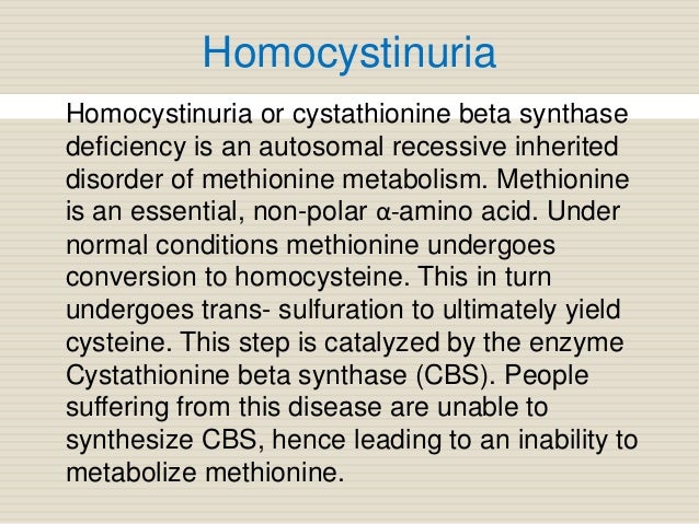 Homocystinuria