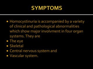 Homocystinuria copy | PPT