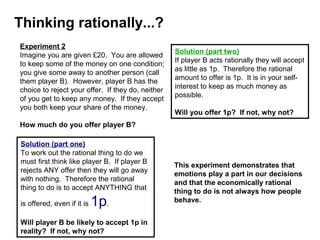 Does Homo Economicus exist? | PPT