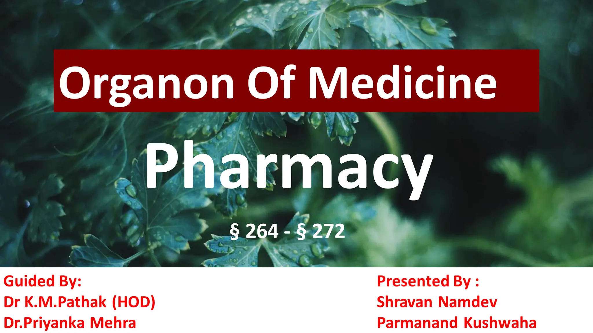 Homoeopathic Pharmacy presentation By Shravan Namdev.pdf