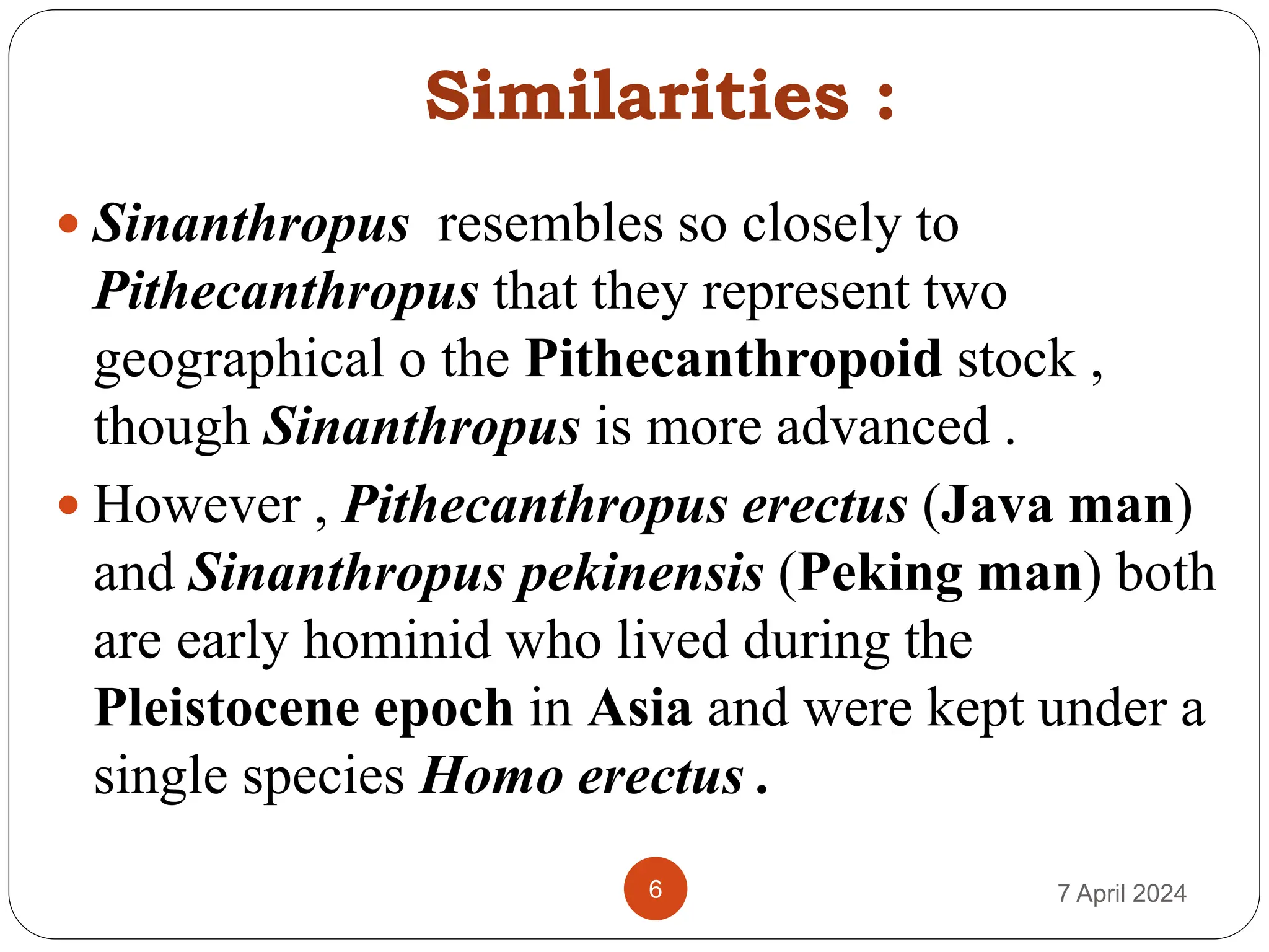 Homo erectus( the upright man), Manipur university | PPTX | Geology ...