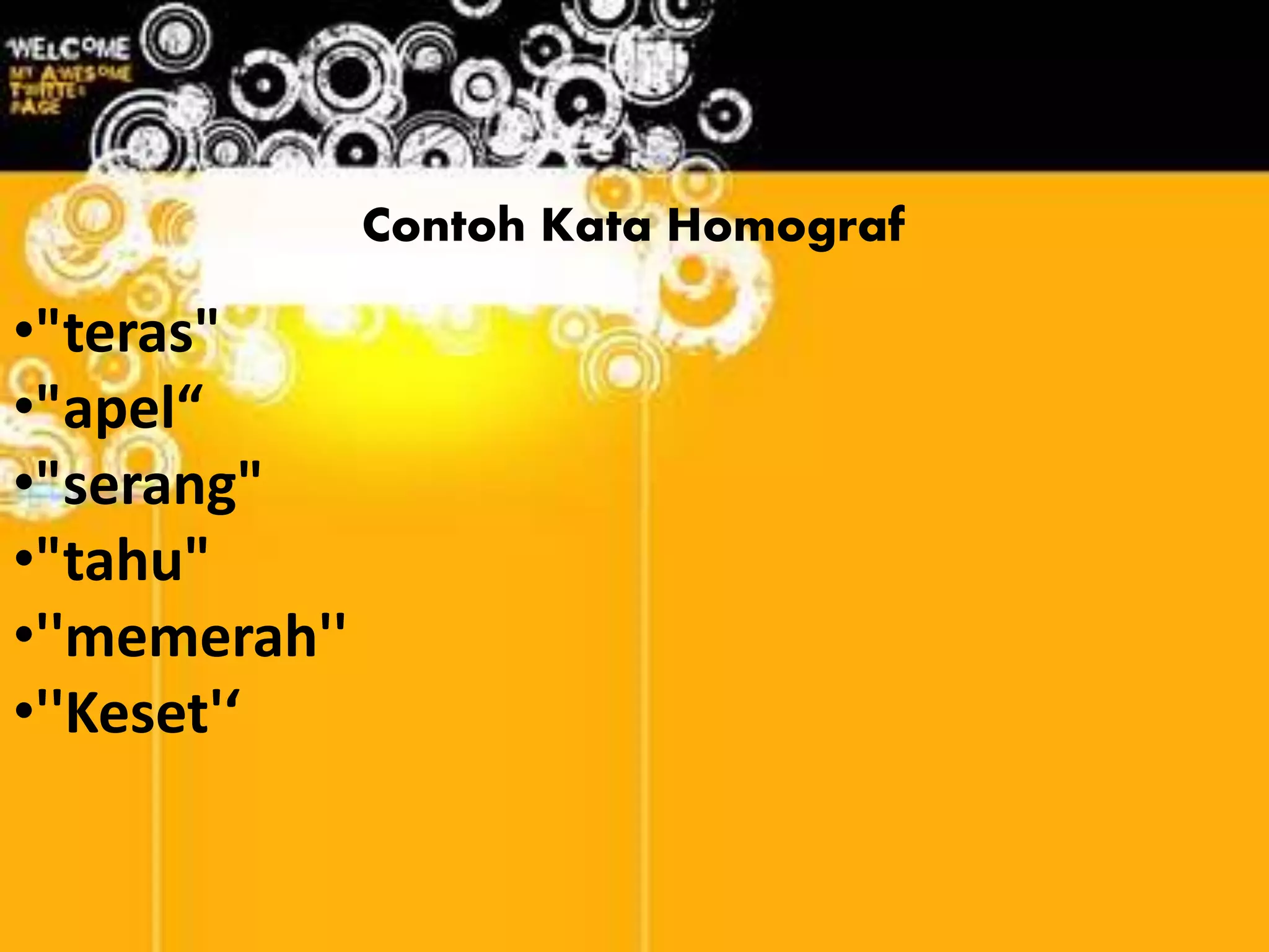 Homofon dan homograf | PPTX