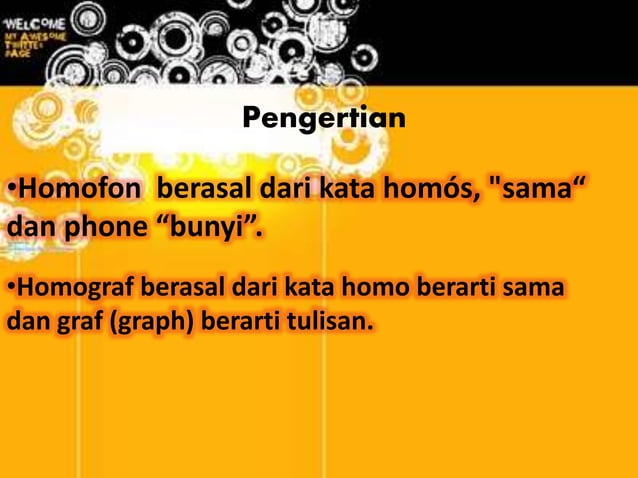 Homofon dan homograf | PPTX