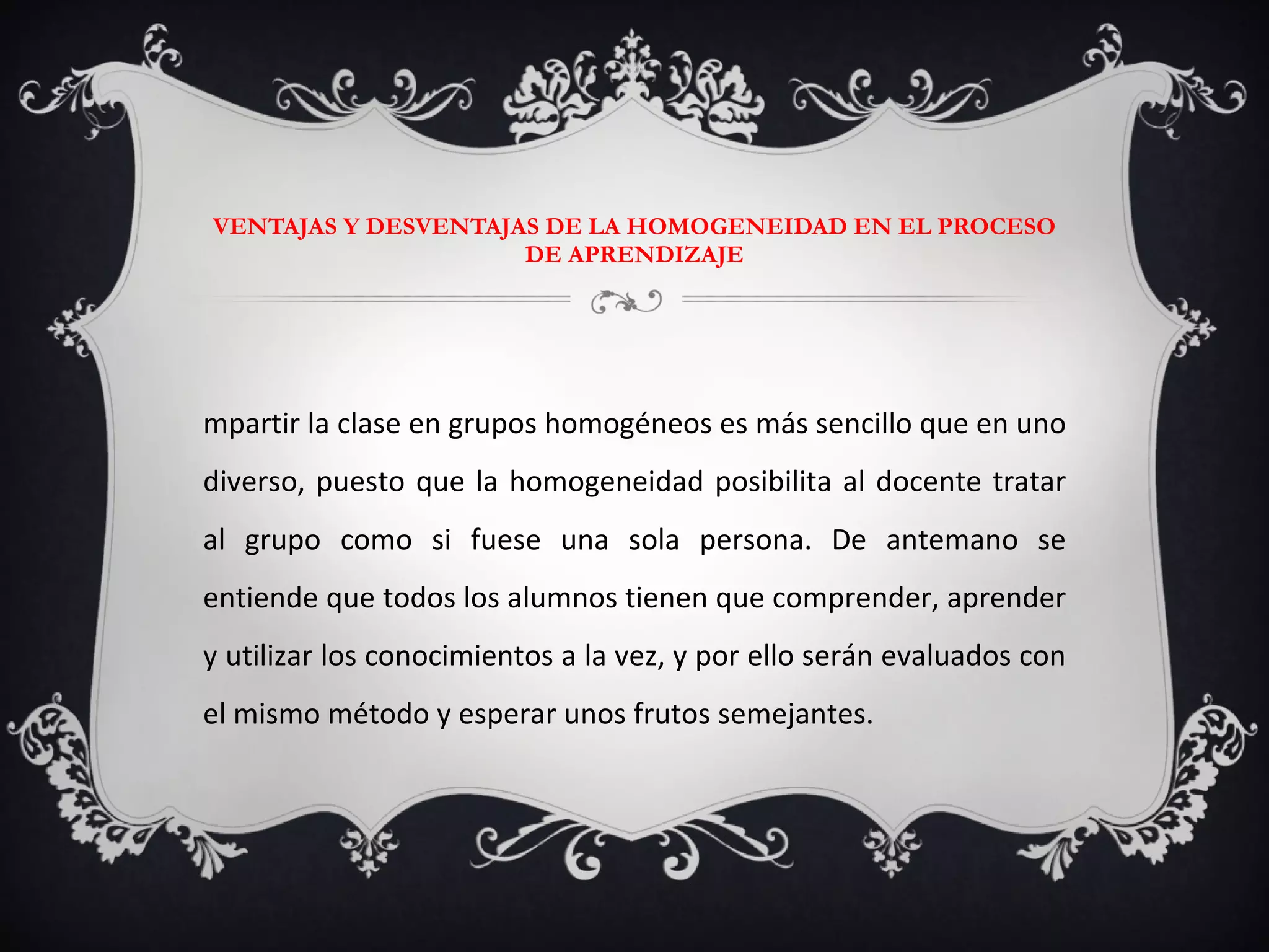 Homogeneidad y diversidad | PPT