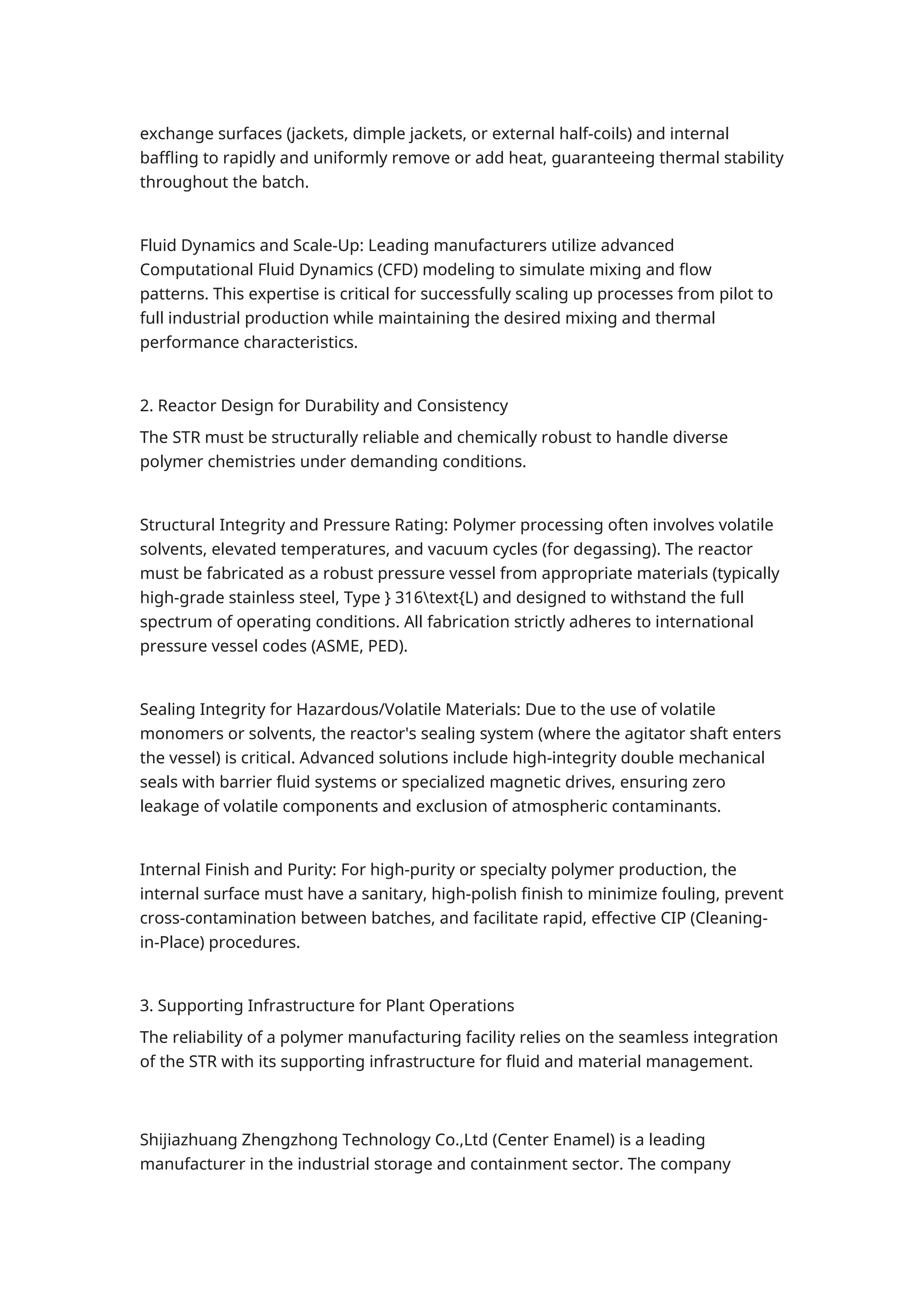 Homogeneity and Performance China's Expert Stirred-Tank Reactor ...