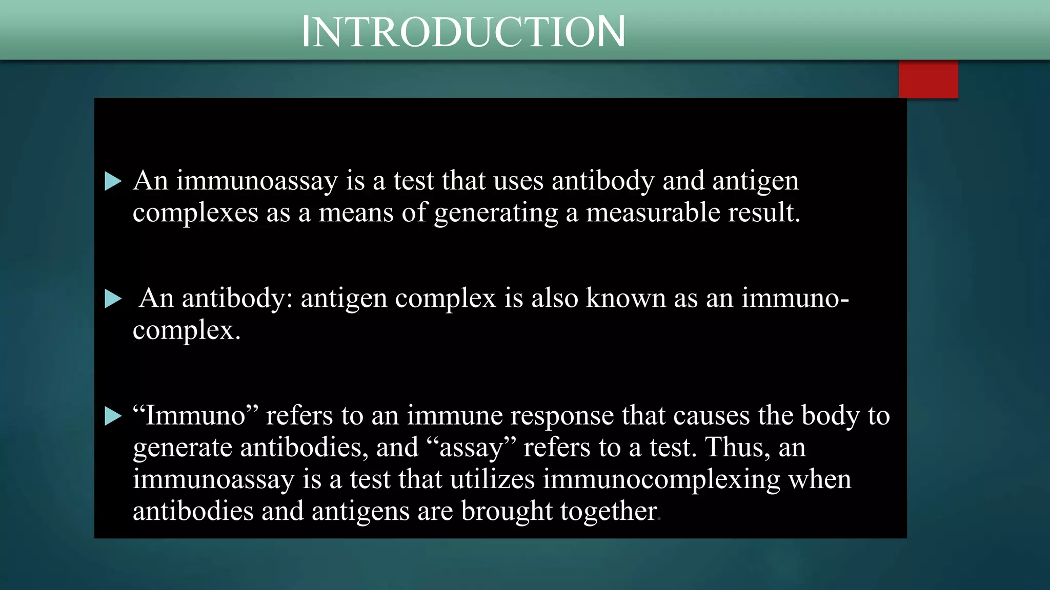 Homogeneous and heterogeneous immunoassay | PPTX