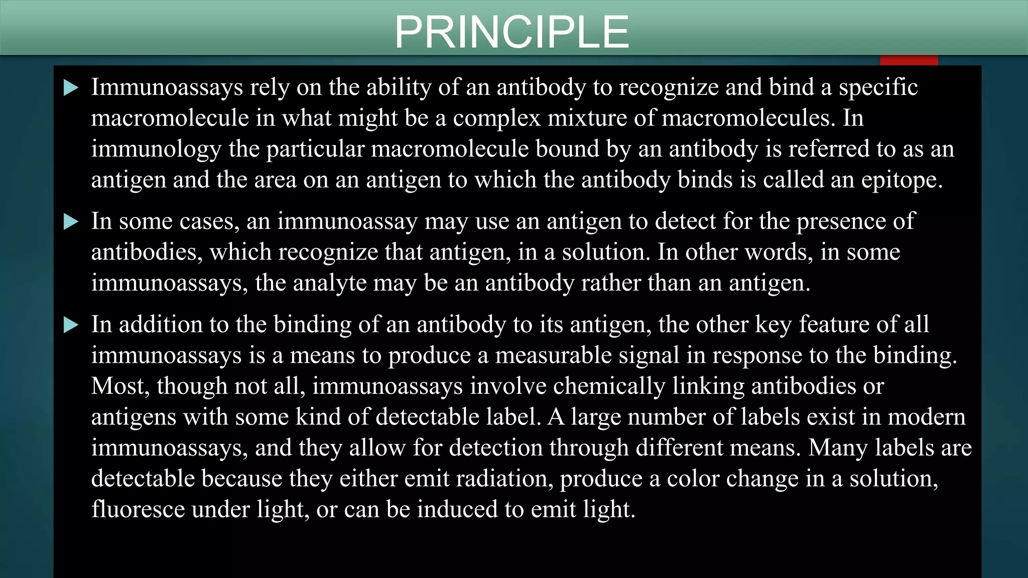 Homogeneous and heterogeneous immunoassay | PPTX