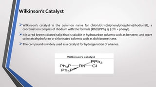 Homogeneous catalysis 2021 | PPTX