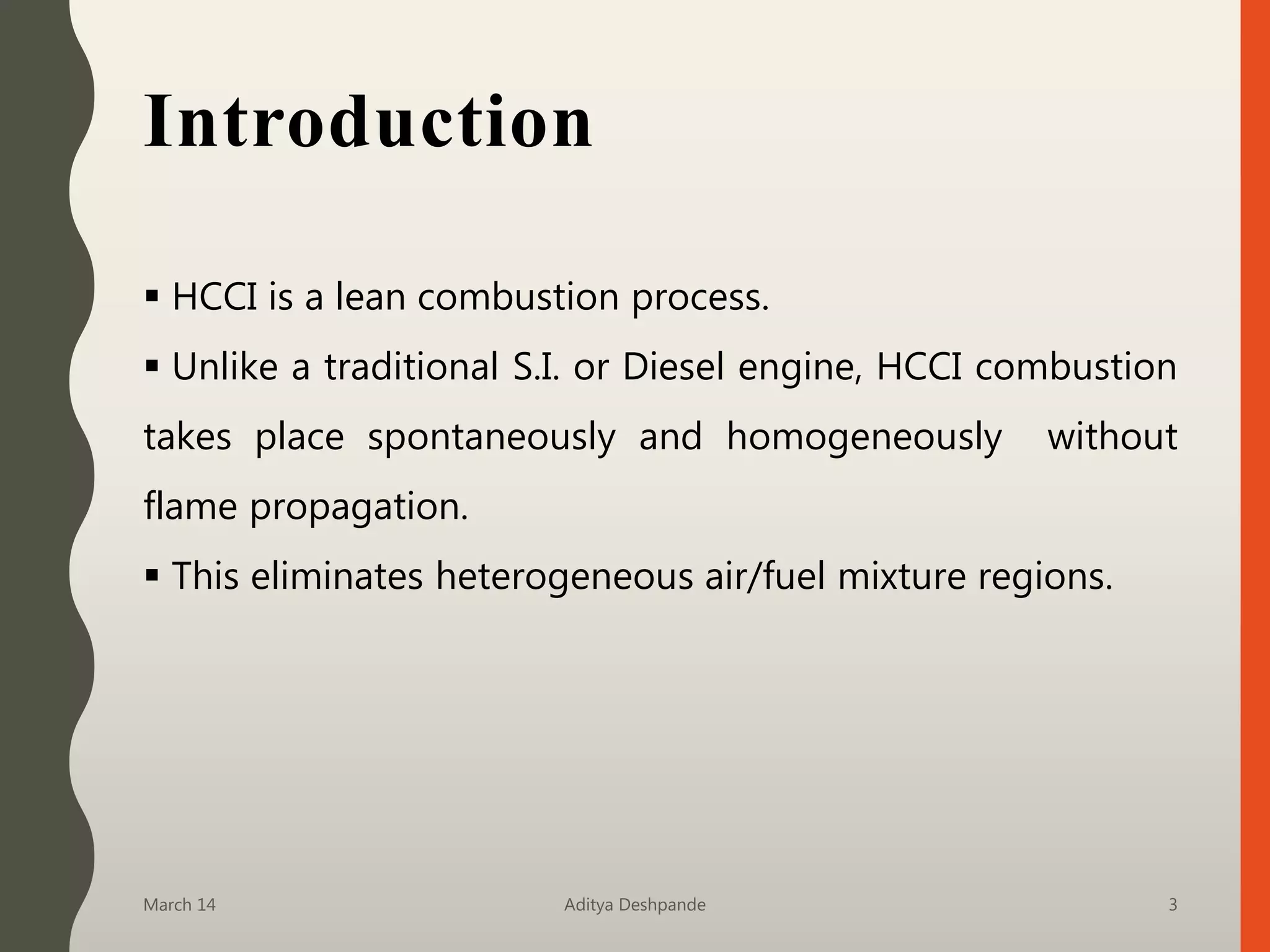 A Brief Study on Introduction to HCCI Engine- Hybrid Engine | PPTX
