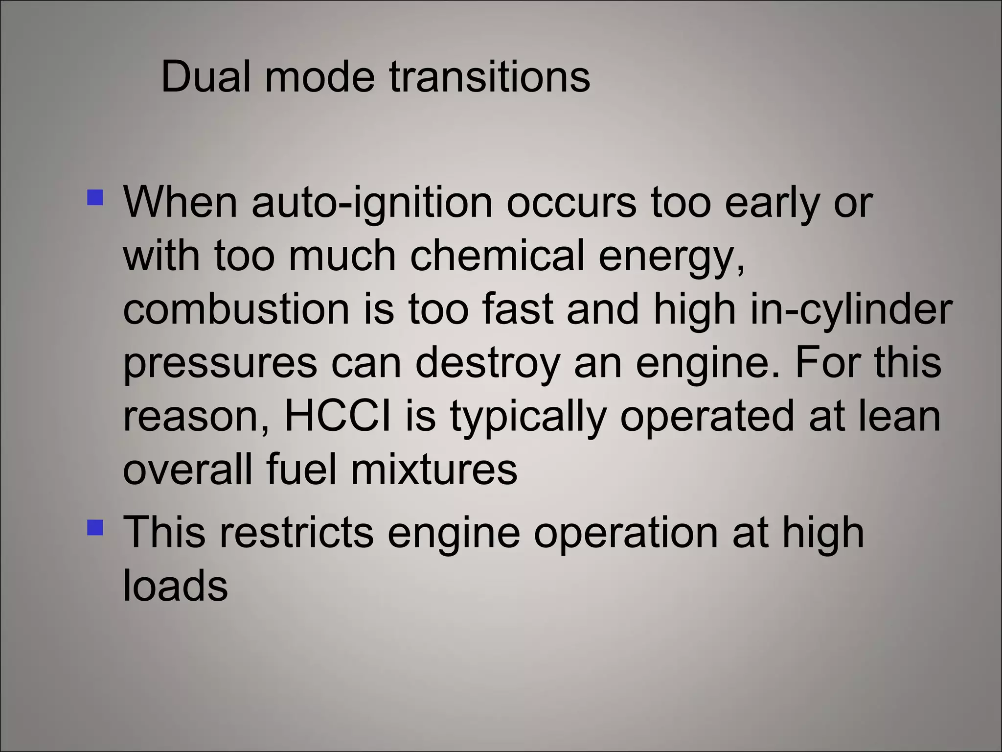 Homogeneous charge compression ignition hcci Engines | PPT