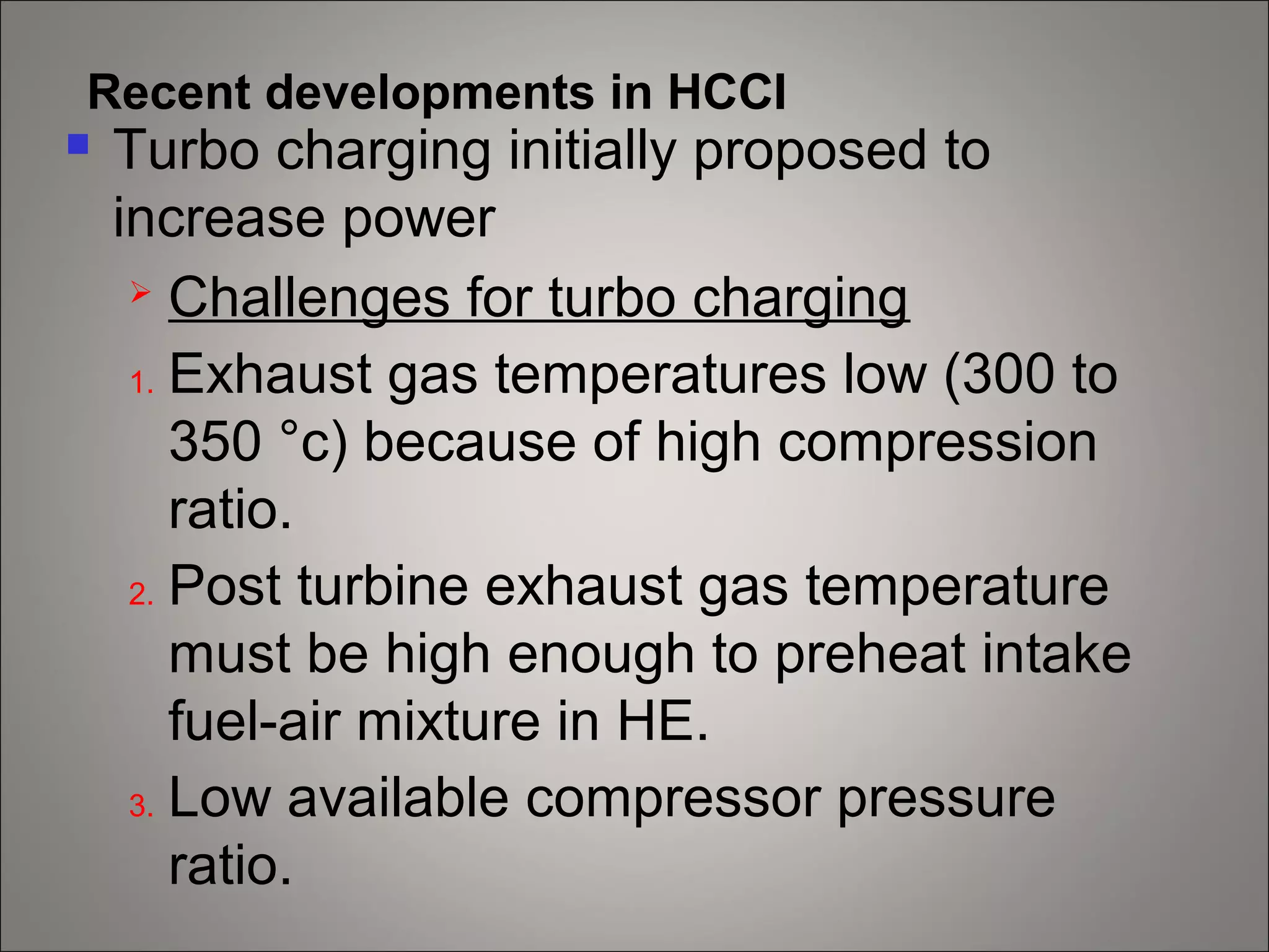 Homogeneous charge compression ignition hcci Engines | PPT