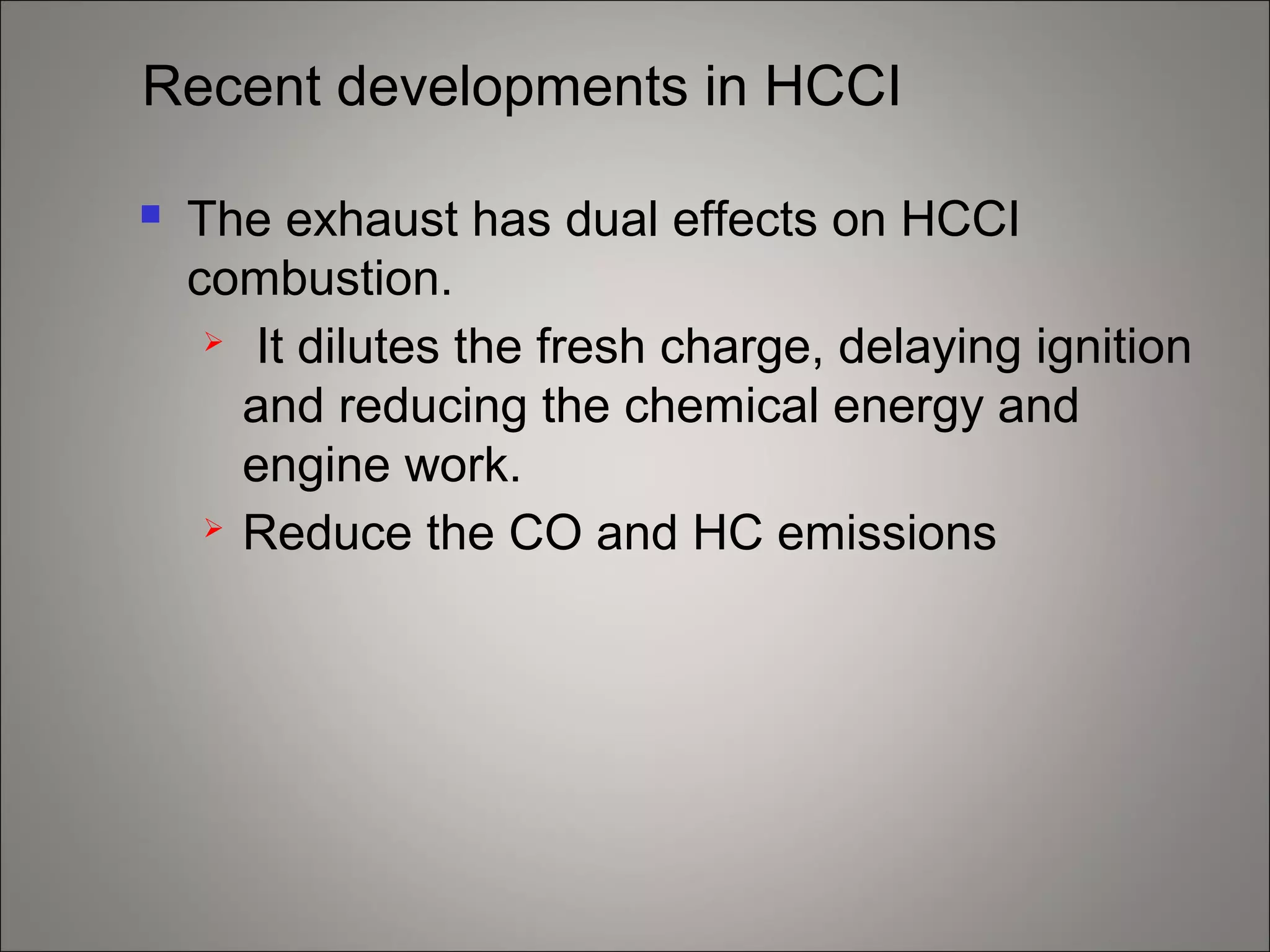 Homogeneous charge compression ignition hcci Engines | PPT