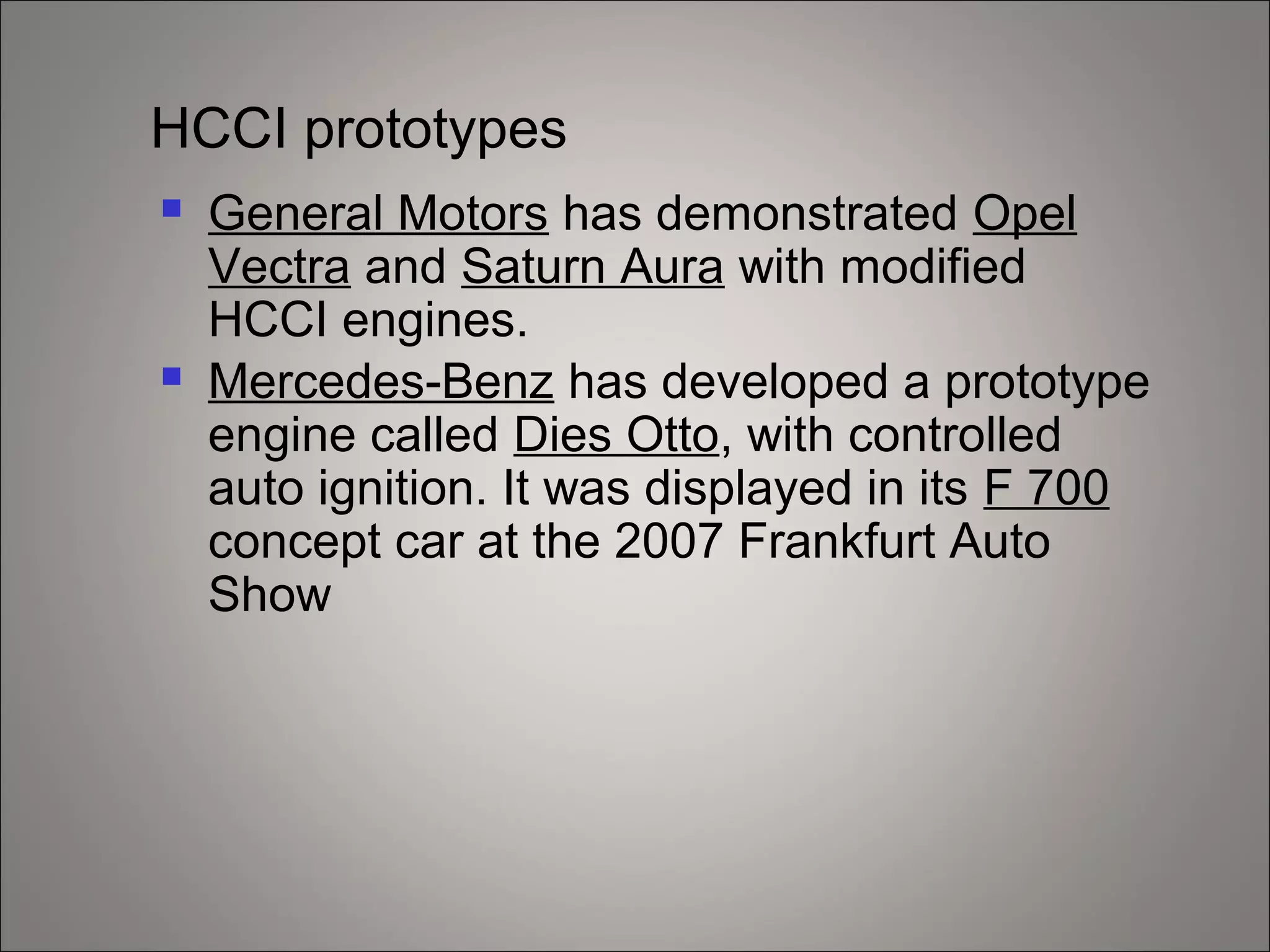Homogeneous charge compression ignition hcci Engines | PPT