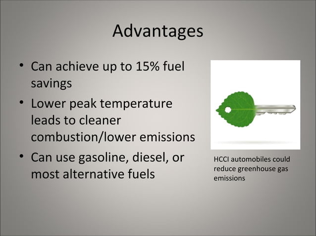 Homogeneous charge compression ignition hcci Engines | PPT | Chemistry ...