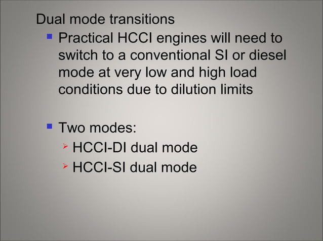 Homogeneous charge compression ignition hcci Engines | PPT | Chemistry ...