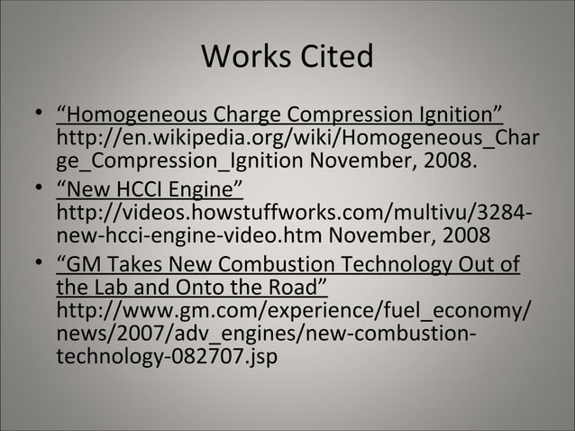 Homogeneous charge compression ignition hcci Engines | PPT | Chemistry ...