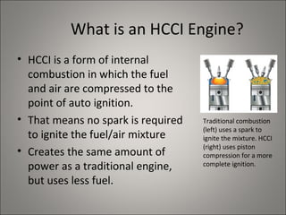 Homogeneous charge compression ignition hcci Engines | PPT