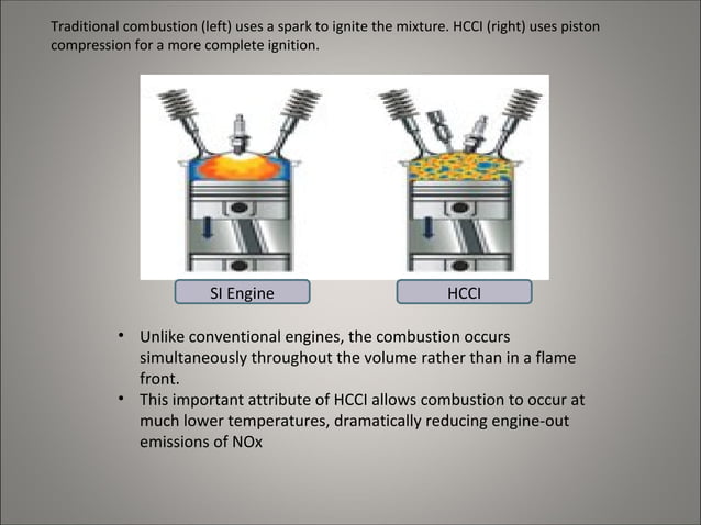 Homogeneous charge compression ignition hcci Engines | PPT | Chemistry ...