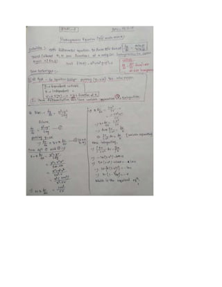 Homogeneous diferential equation | DOCX