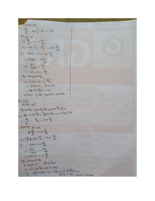Homogeneous diferential equation | DOCX