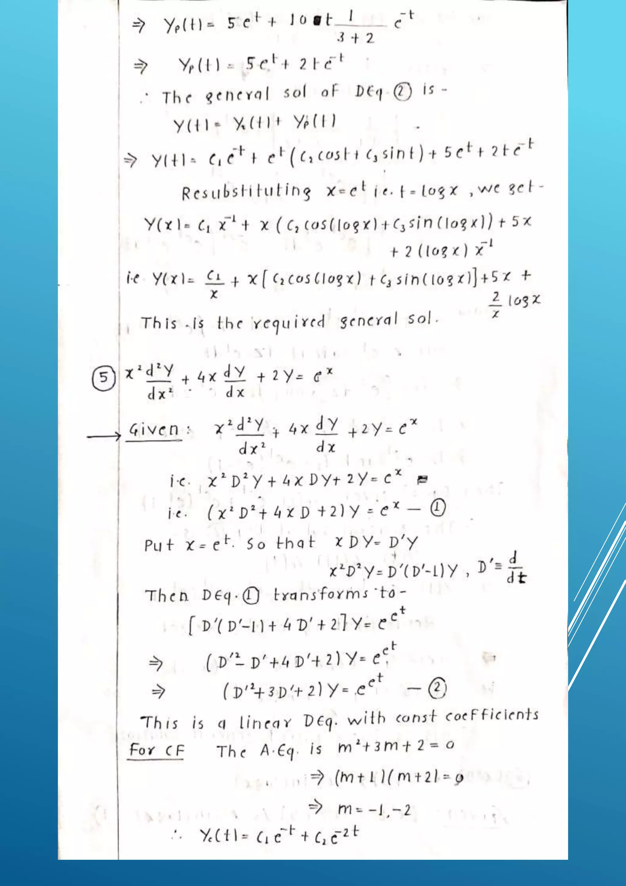 Homogeneous differential equations and wronskian theory.pptx