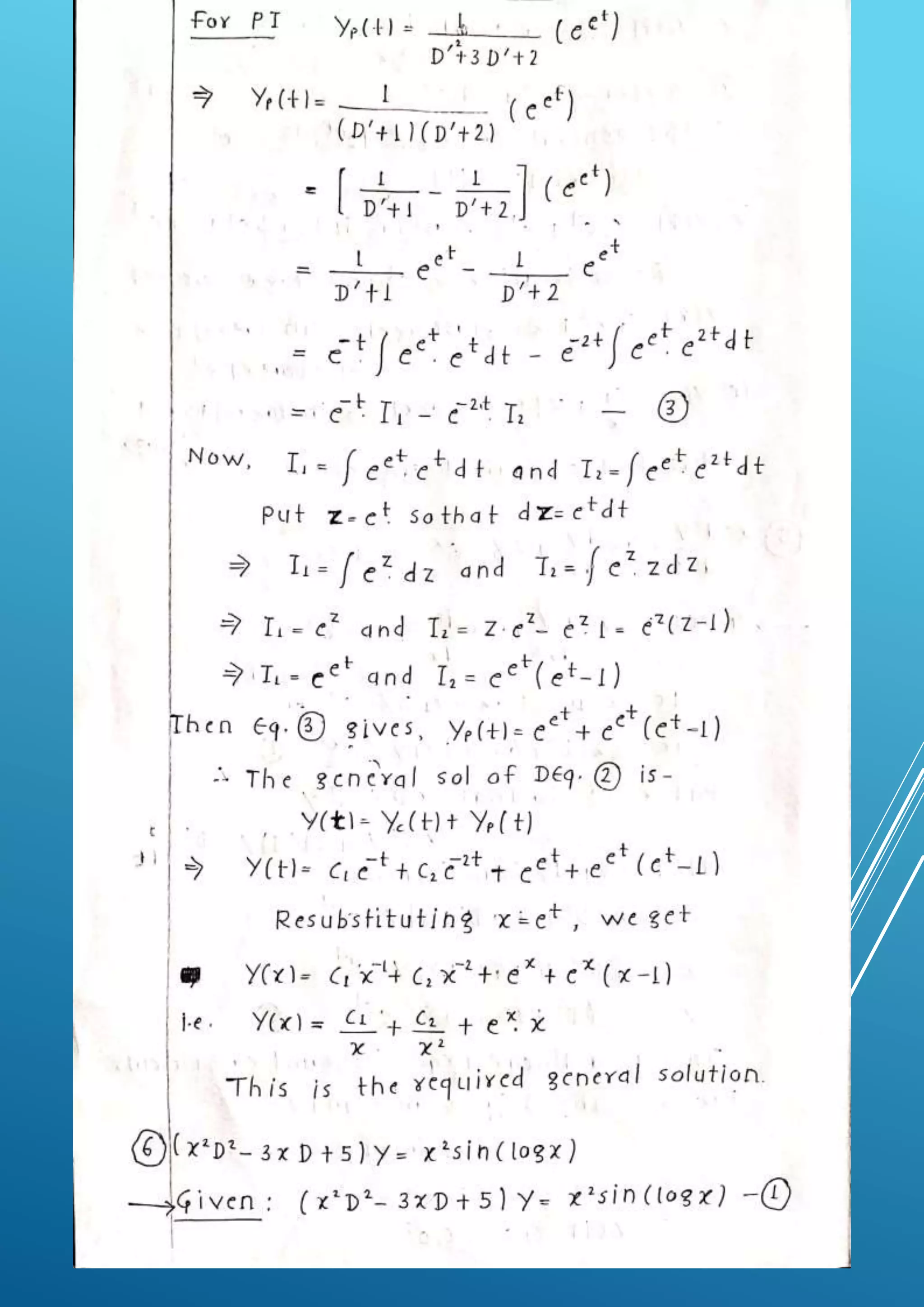 Homogeneous differential equations and wronskian theory.pptx