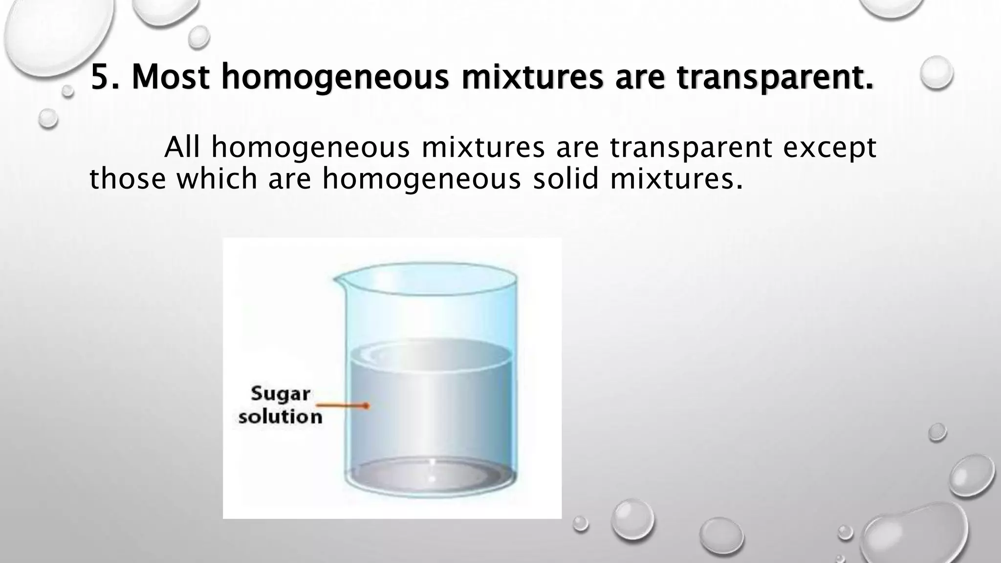 Homogeneous mixture | PPTX