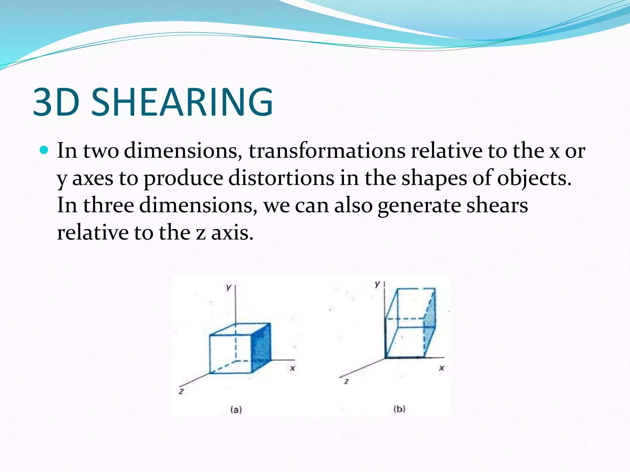 Homogeneous Representation: rotating, shearing | PPTX