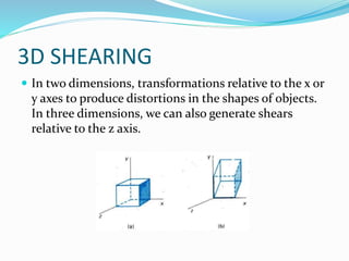 Homogeneous Representation: rotating, shearing | PPTX