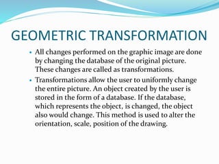Homogeneous Representation: rotating, shearing | PPTX