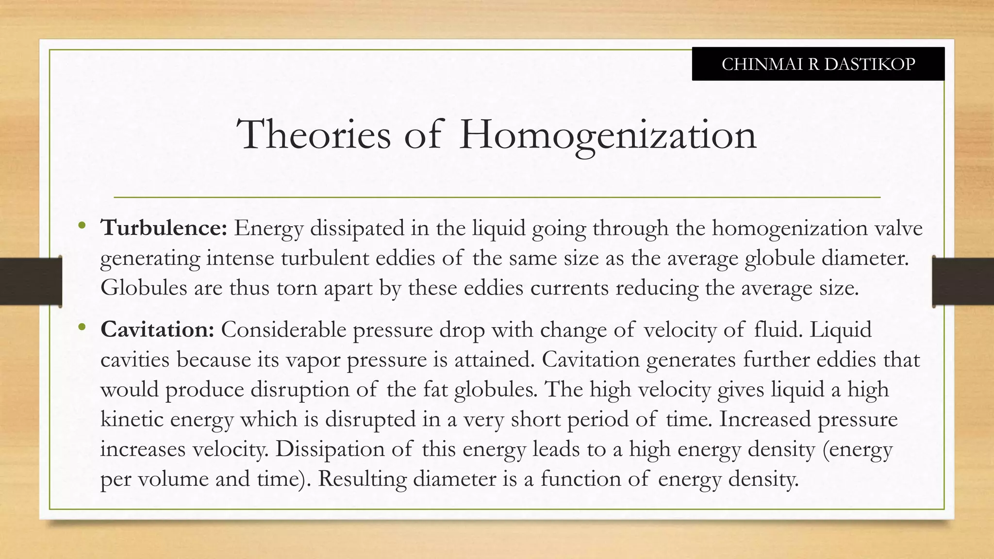 Homogenization of Milk | PPTX