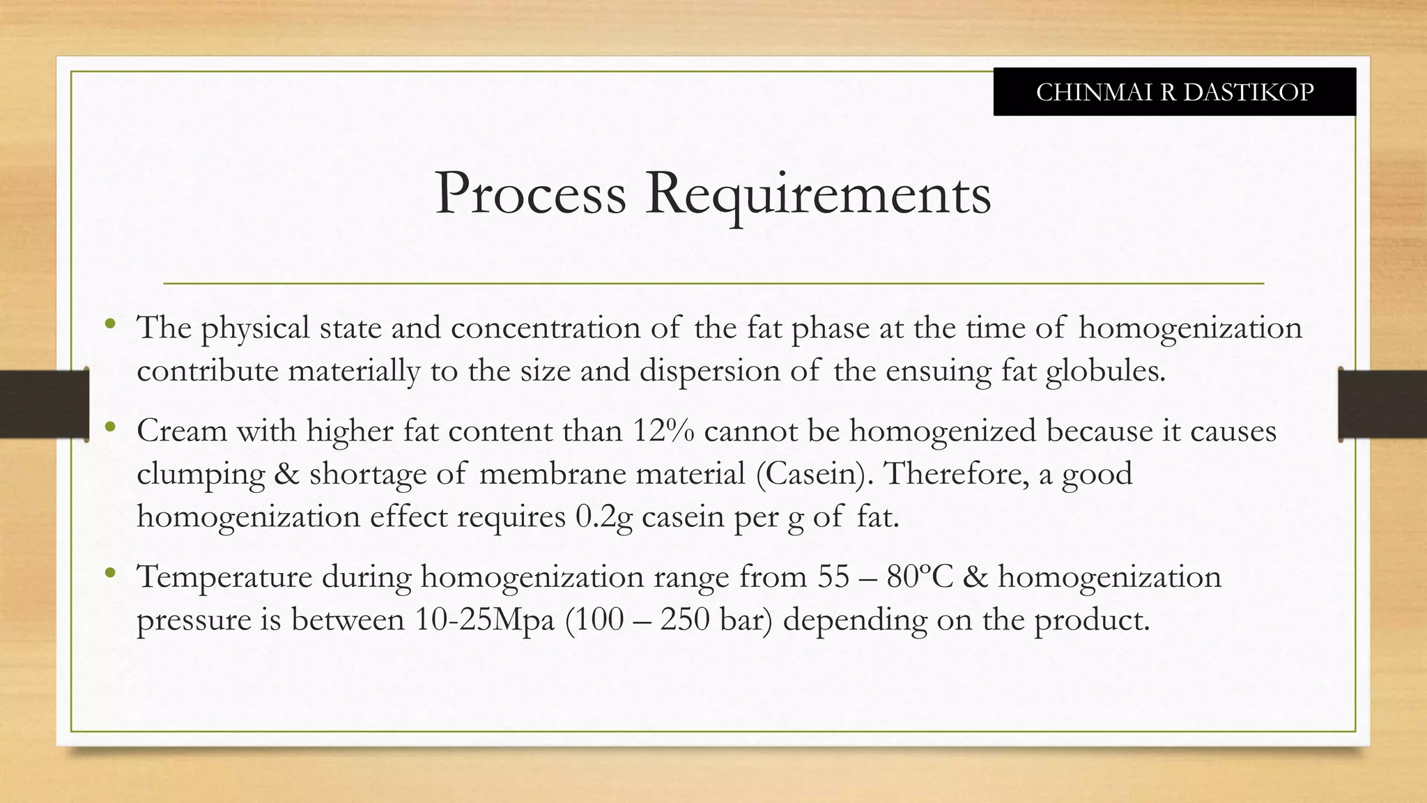 Homogenization of Milk | PPTX