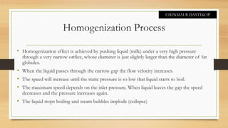 Homogenization of Milk | PPTX