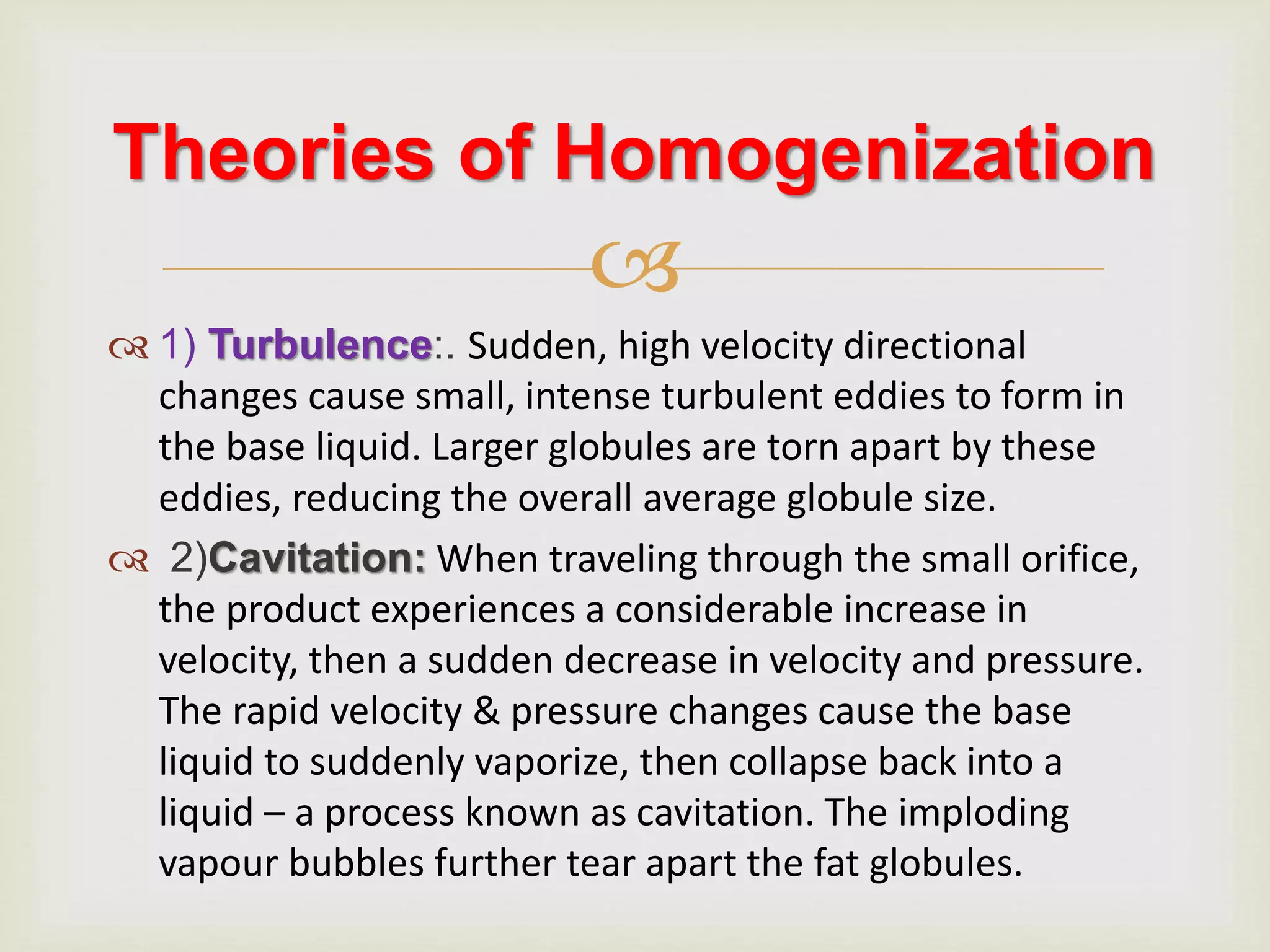 Homogenization | PPTX