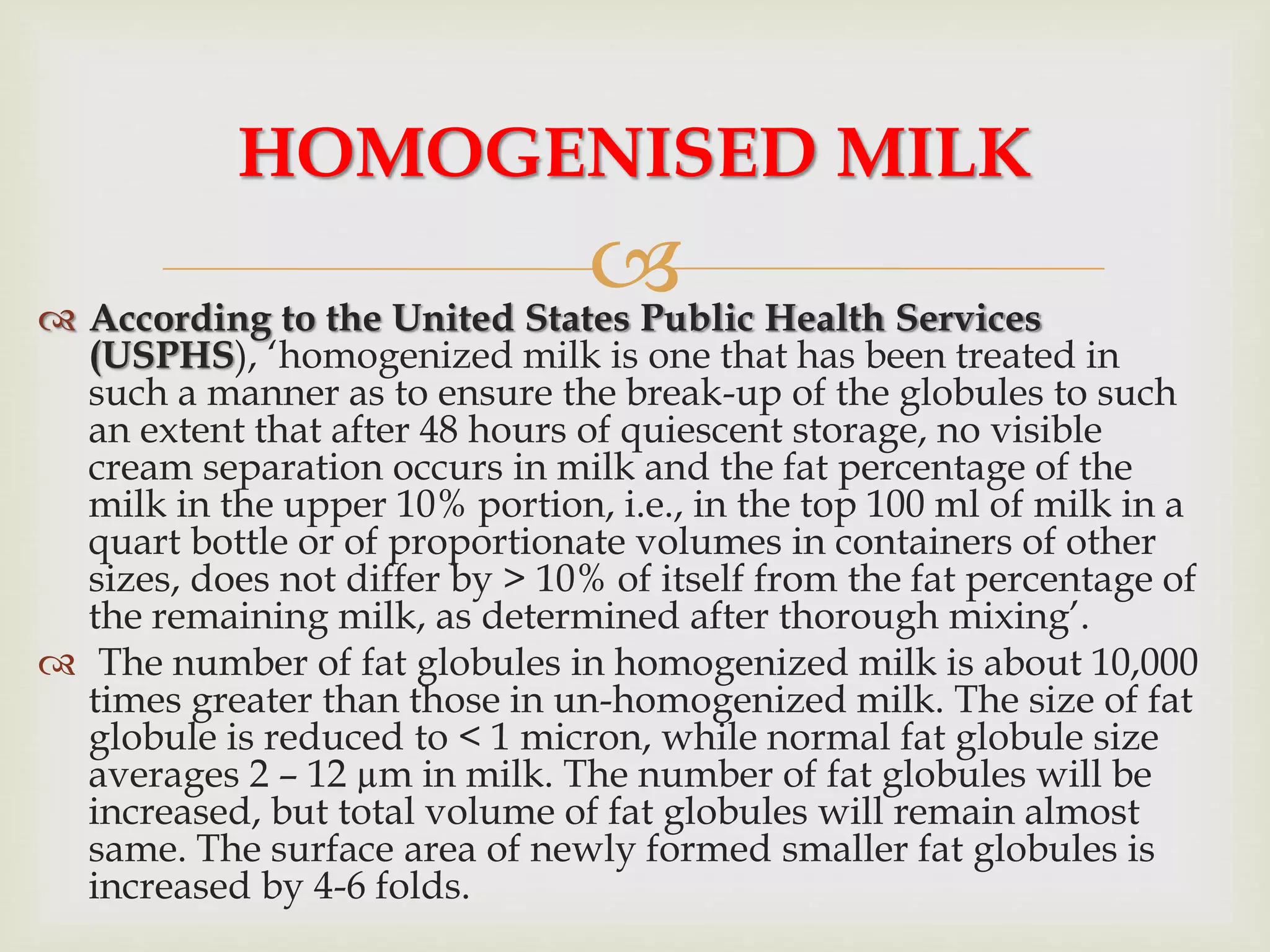 Homogenization | PPTX