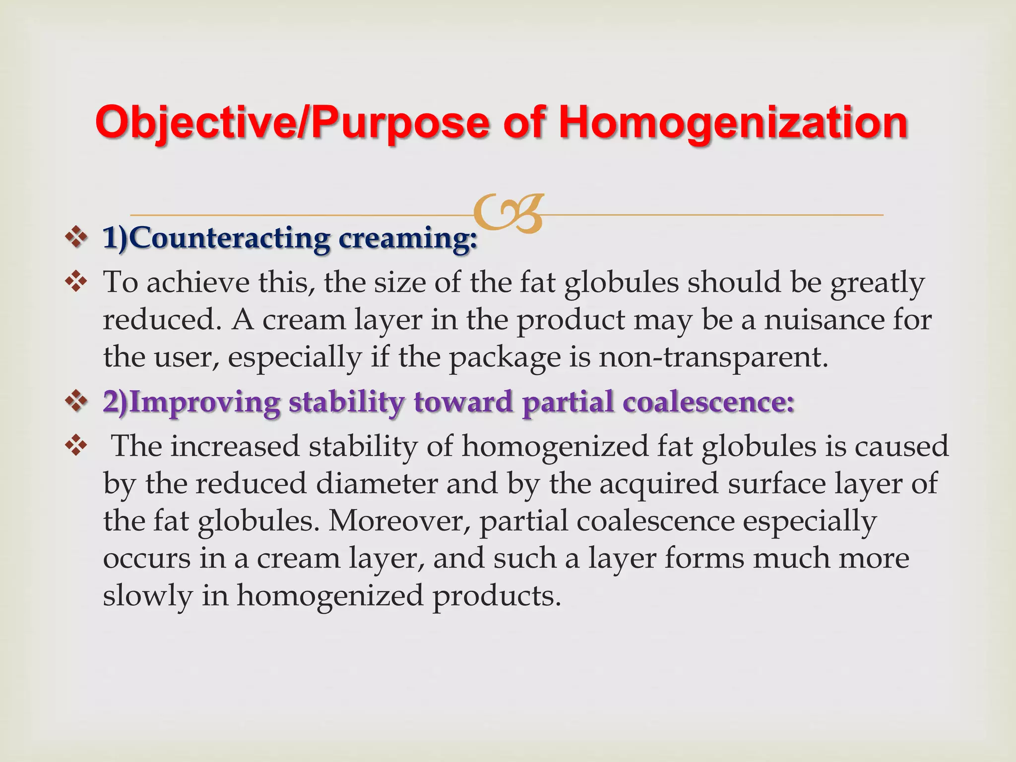 Homogenization | PPTX