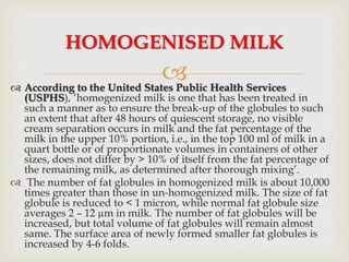 Homogenization | PPTX