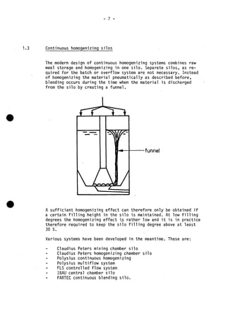 Homogenization silos | PDF