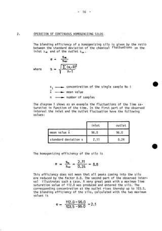 Homogenization silos | PDF