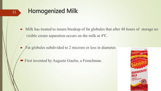 Homogenized milk | PPTX