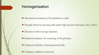Homogenized milk | PPTX