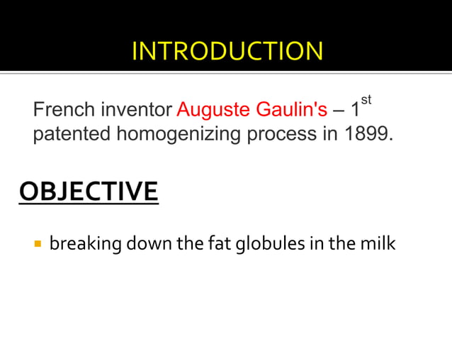 Homogenizer - Homogenization of milk | PPTX | Chemistry | Science
