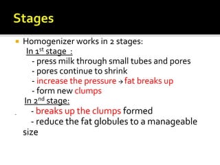 Homogenizer - Homogenization of milk | PPTX