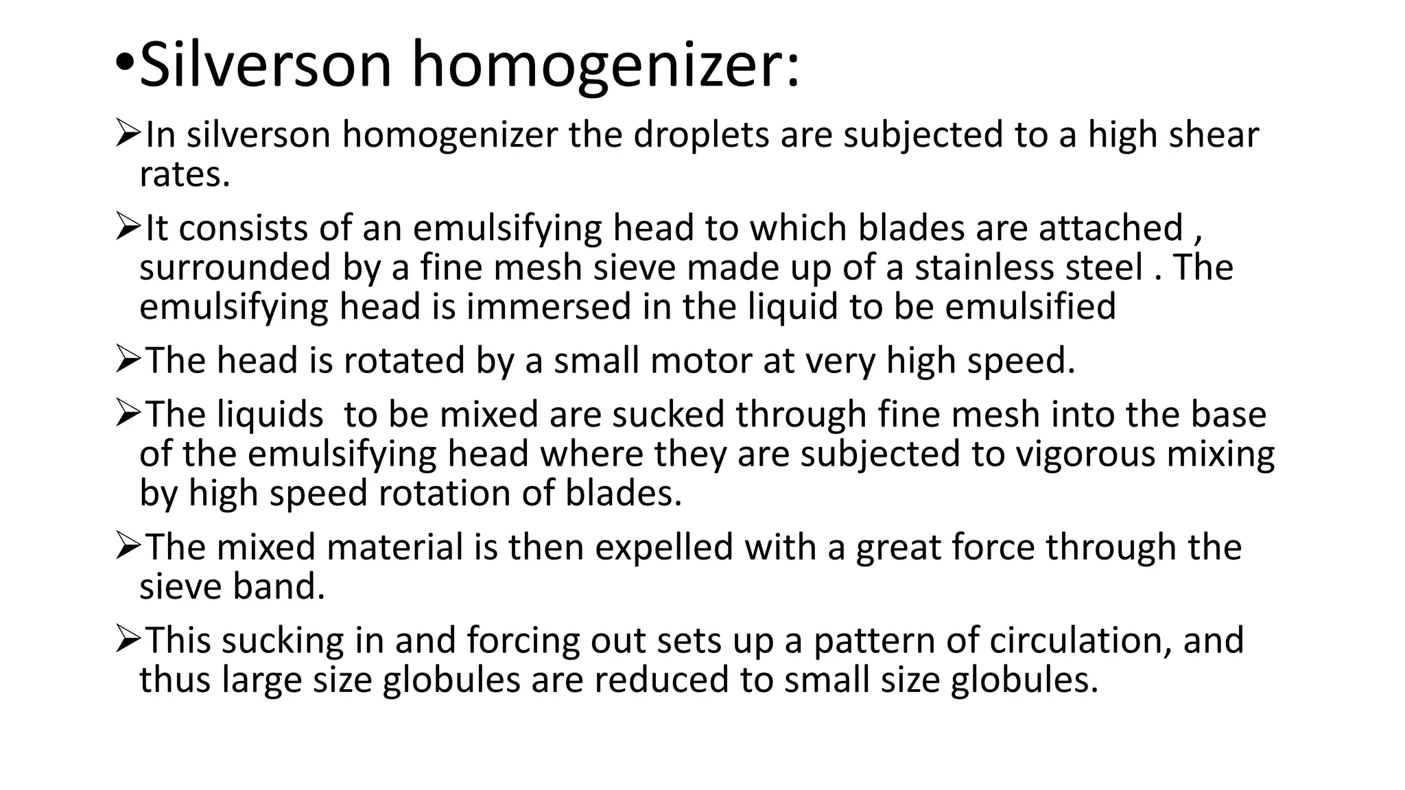 Homogenizers | PPTX