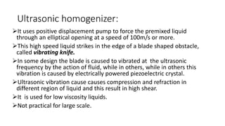 Homogenizers | PPTX